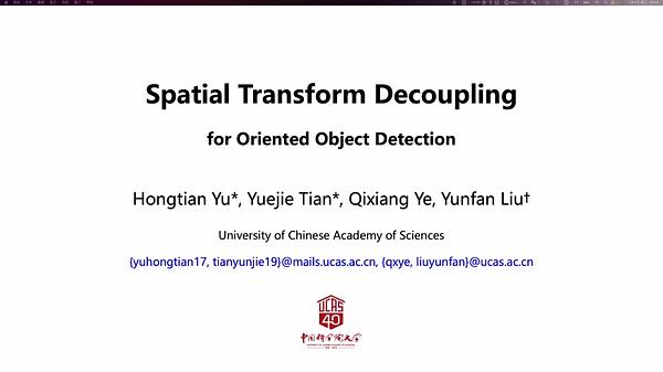 Underline Spatial Transform Decoupling For Oriented Object Detection