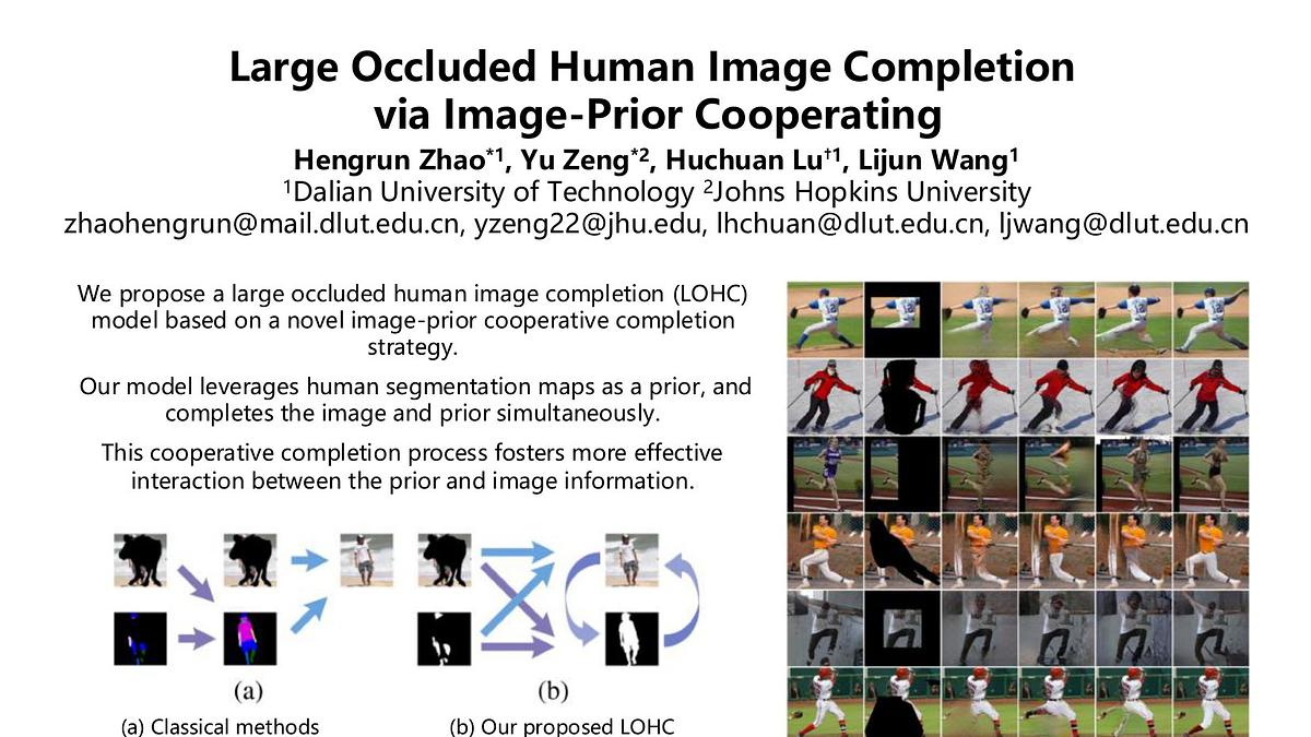Underline | Large Occluded Human Image Completion via Image-Prior Cooperating