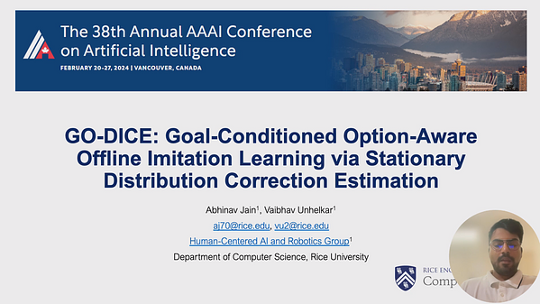 Underline Go Dice Goal Conditioned Option Aware Offline Imitation