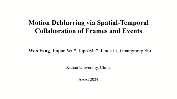 Motion Deblurring Via Spatial Temporal Collaboration Of Frames And
