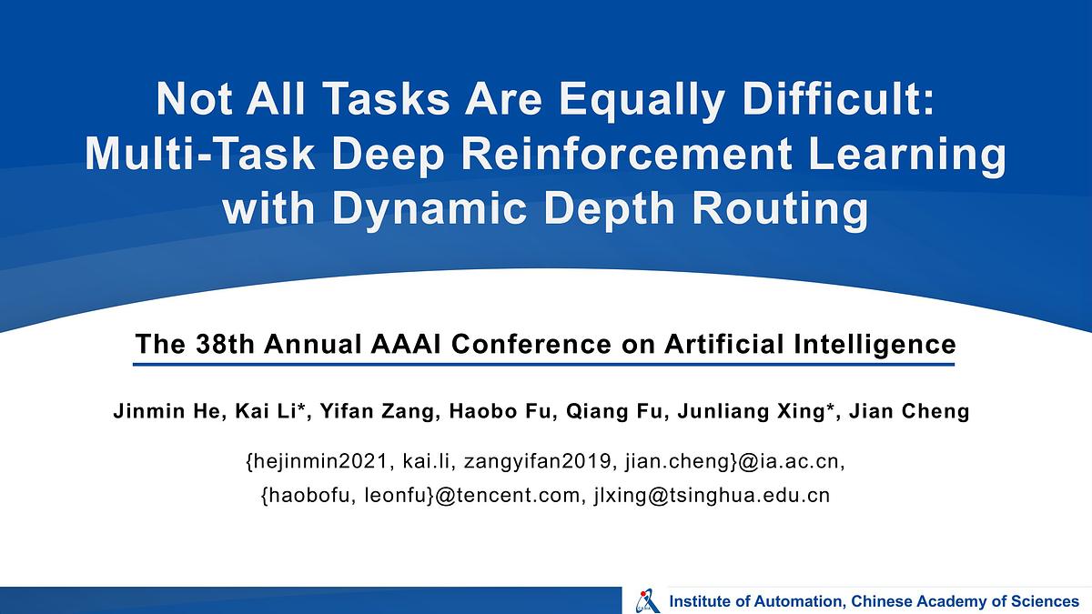Underline | Not All Tasks Are Equally Difficult: Multi-Task Deep Reinforcement Learning with ...