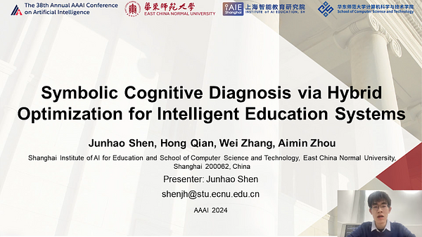 Underline | Symbolic Cognitive Diagnosis via Hybrid Optimization for ... Underline | Symbolic Cognitive Diagnosis via Hybrid Optimization for ...