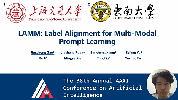 Underline | LAMM: Label Alignment for Multi-Modal Prompt Learning Underline | LAMM: Label Alignment for Multi-Modal Prompt Learning