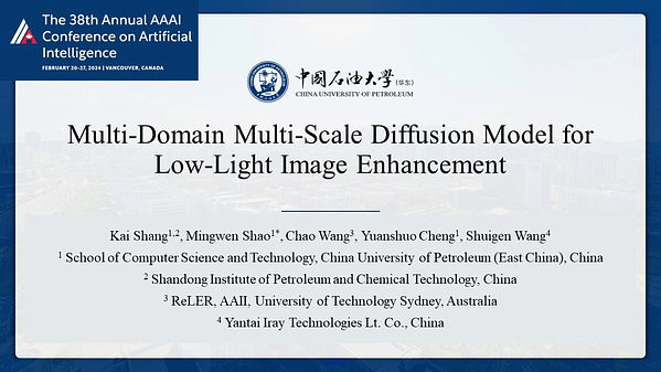 Underline | Multi-Domain Multi-Scale Diffusion Model for Low-Light Image Enhancement | VIDEO