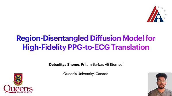 Underline | Region-Disentangled Diffusion Model for High-Fidelity PPG-to-ECG Translation | VIDEO