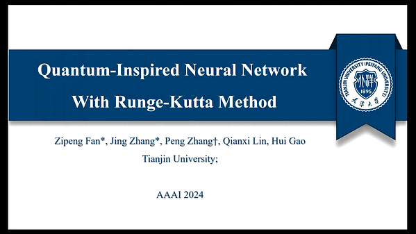 Quantum-Inspired Neural Network with Runge-Kutta Method | Underline
