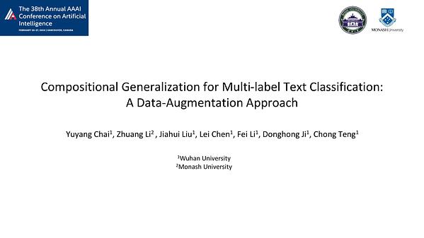 Underline Compositional Generalization For Multi Label Text Classification A Data