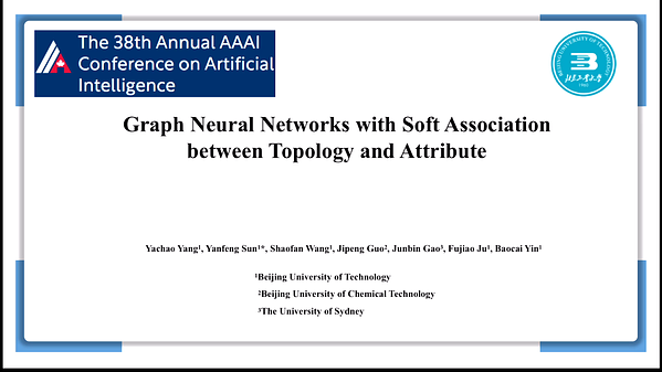 Graph Neural Networks with Soft Association between Topology and Attribute | Underline