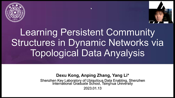 Learning Persistent Community Structures in Dynamic Networks via Topological Data Analysis ...