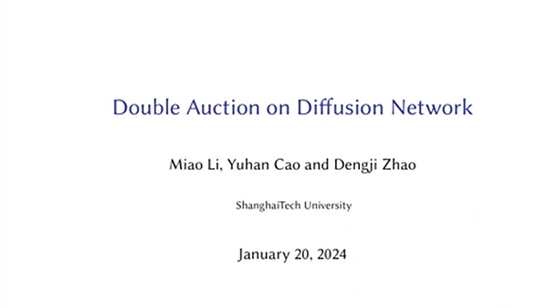 Double Auction on Diffusion Network | Underline