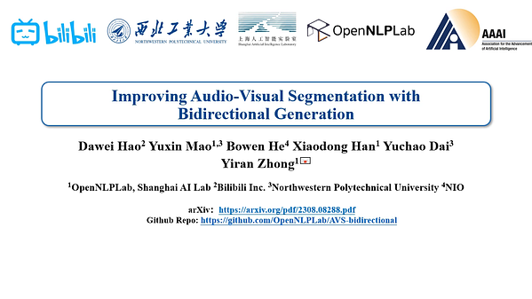 Underline | Improving Audio-Visual Segmentation with Bidirectional ... Underline | Improving Audio-Visual Segmentation with Bidirectional ...