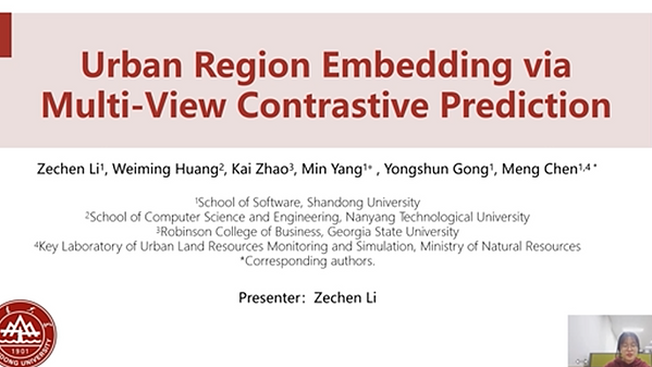 Underline | Urban Region Embedding via Multi-View Contrastive Prediction Underline | Urban Region Embedding via Multi-View Contrastive Prediction
