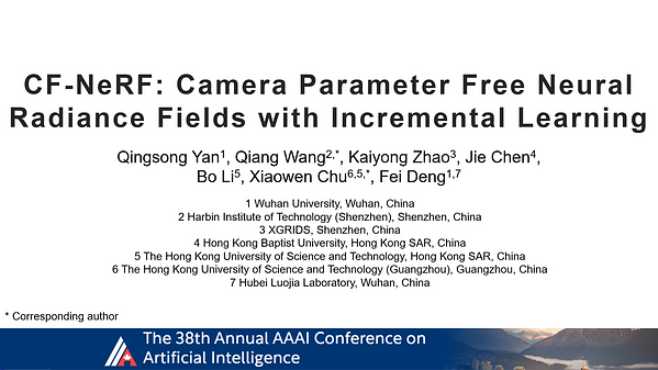 CF-NeRF: Camera Parameter Free Neural Radiance Fields with Incremental ...