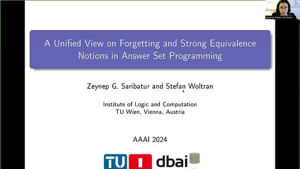 Underline | A Unified View on Forgetting and Strong Equivalence Notions ... Underline | A Unified View on Forgetting and Strong Equivalence Notions ...