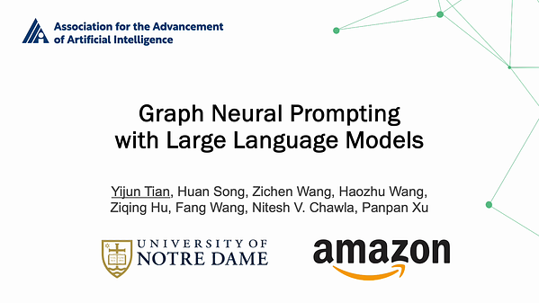 Underline | Graph Neural Prompting with Large Language Models | VIDEO Underline | Graph Neural Prompting with Large Language Models | VIDEO