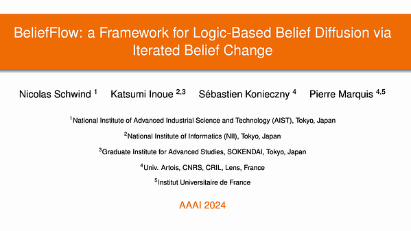 Underline | BeliefFlow: A Framework for Logic-Based Belief Diffusion via Iterated Belief Change ...