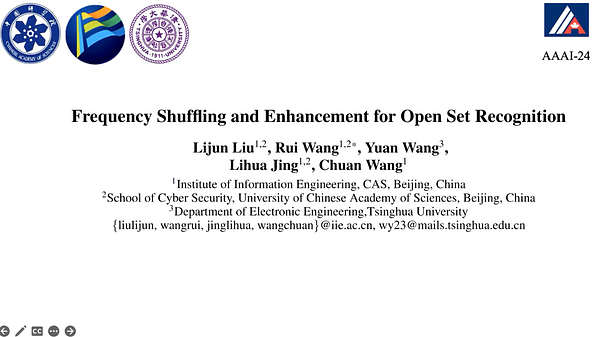 Frequency Shuffling and Enhancement for Open Set Recognition | VIDEO | Underline