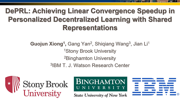 Underline | DePRL: Achieving Linear Convergence Speedup in Personalized ... Underline | DePRL: Achieving Linear Convergence Speedup in Personalized ...