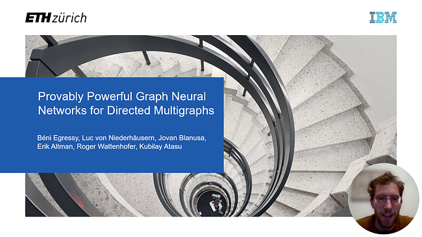Underline | Provably Powerful Graph Neural Networks for Directed Multigraphs | VIDEO