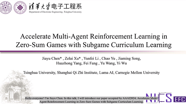 Accelerate Multi-Agent Reinforcement Learning in Zero-Sum Games with Subgame Curriculum Learning ...