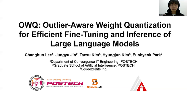 Underline Owq Outlier Aware Weight Quantization For Efficient Fine Tuning And Inference Of 