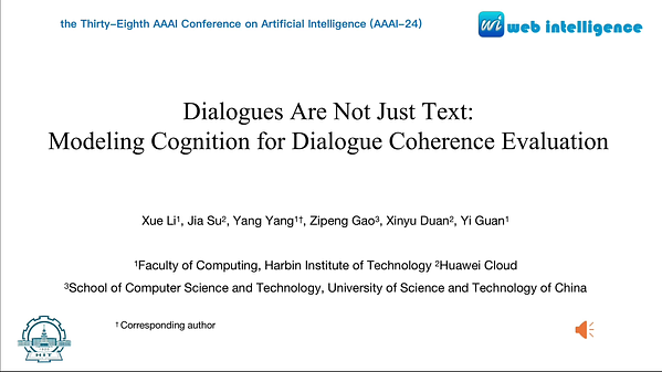 Dialogues Are Not Just Text: Modeling Cognition for Dialogue Coherence ...