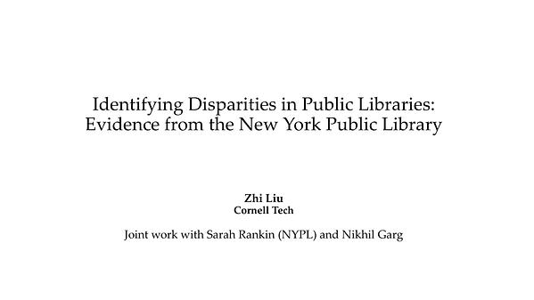 Underline | Identifying and Addressing Disparities in Public Libraries ... Underline | Identifying and Addressing Disparities in Public Libraries ...