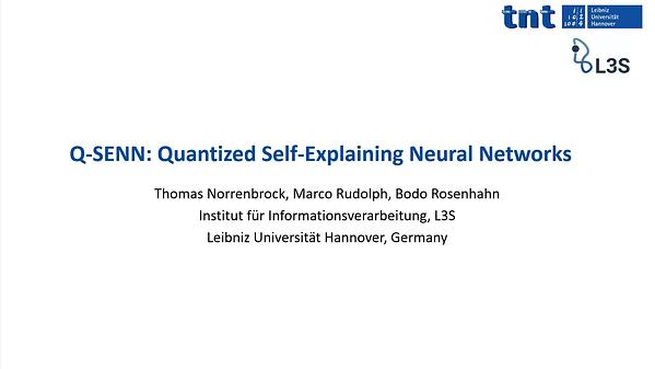Underline | Q-SENN: Quantized Self-Explaining Neural Networks