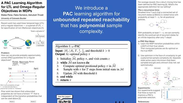 Underline | A PAC Learning Algorithm for LTL and Omega-Regular Objectives in MDPs