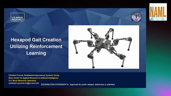 Hexapod Gait Optimization Utilizing Reinforcement Learning | Underline