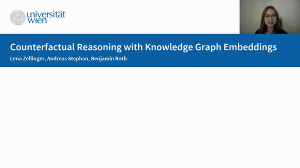 Underline Counterfactual Reasoning With Knowledge Graph Embeddings