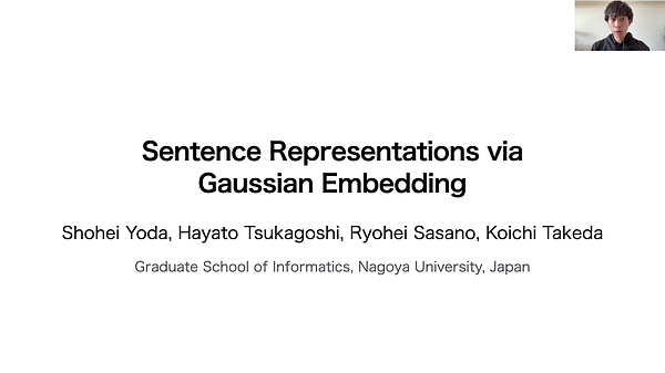 Underline | Sentence Representations via Gaussian Embedding Underline | Sentence Representations via Gaussian Embedding