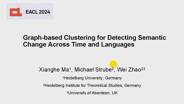 Underline | Graph-based Clustering for Detecting Semantic Change Across Time and Languages
