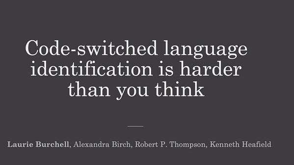 Underline Code Switched Language Identification Is Harder Than You Think