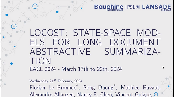 Locost State Space Models For Long Document Abstractive Summarization Underline