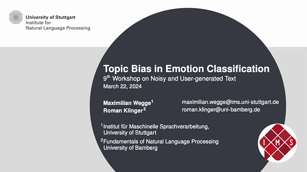 Underline | Topic Bias in Emotion Classification