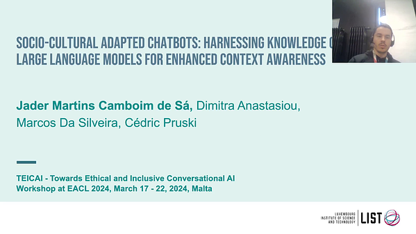 Underline | Socio-cultural adapted chatbots: Harnessing Knowledge Graphs and Large Language ...