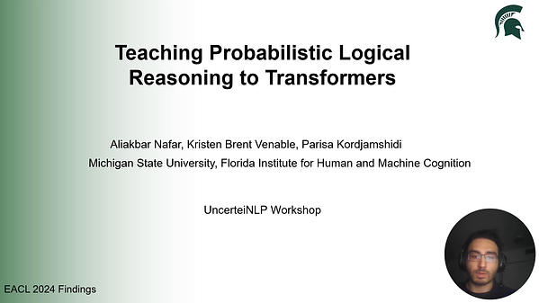 Underline | Teaching Probabilistic Logical Reasoning to Transformers