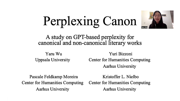 Perplexing Canon: A study on GPT-based perplexity of canonical and non ...