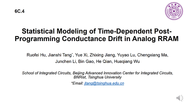 Underline Statistical Modeling Of Time Dependent Post Programming Conductance Drift In Analog Rram
