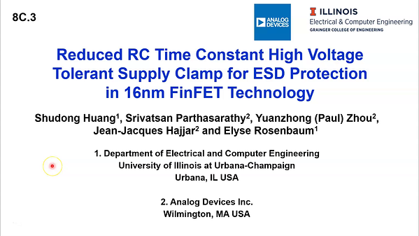 Underline | Reduced RC Time Constant High Voltage Tolerant Supply Clamp for ESD Protection in ...