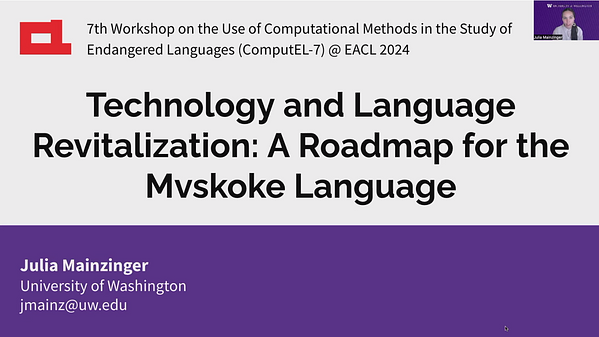 Underline | Technology and Language Revitalization: A Roadmap for the ...
