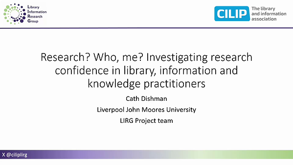 Underline | Research? Who, me? Investigating research confidence in ...