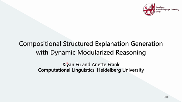 Compositional Structured Explanation Generation With Dynamic Modularized Reasoning Underline