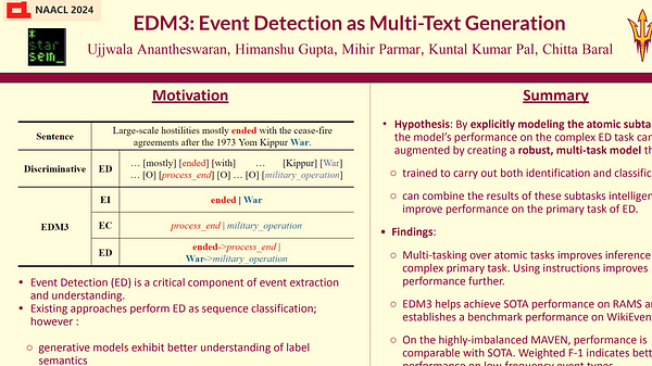 Underline | EDM3: Event Detection as Multi-task Text Generation