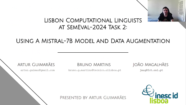 Lisbon Computational Linguists at SemEval-2024 Task 2: Using a Mistral-7B Model and Data ...