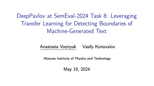 Underline | DeepPavlov at SemEval-2024 Task 8: Leveraging Transfer Learning for Detecting ...