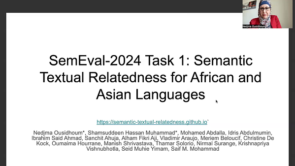 Underline | SemEval Task 1: Semantic Textual Relatedness for African and Asian Languages