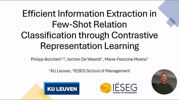 Underline | Efficient Information Extraction in Few-Shot Relation Classification through ...