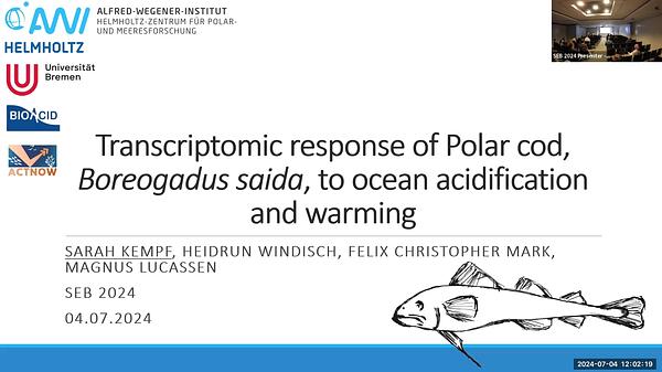 Underline | Transcriptomic response of Polar cod, Boreogadus saida, to ...
